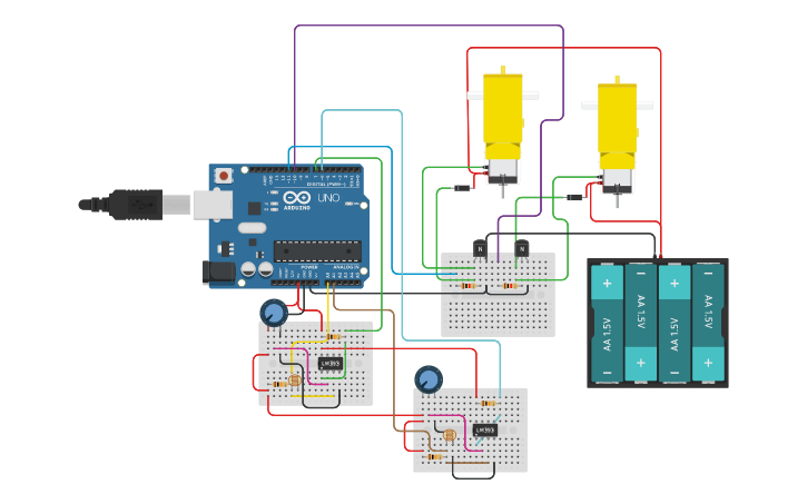 Circuit design P.Integrador | Tinkercad