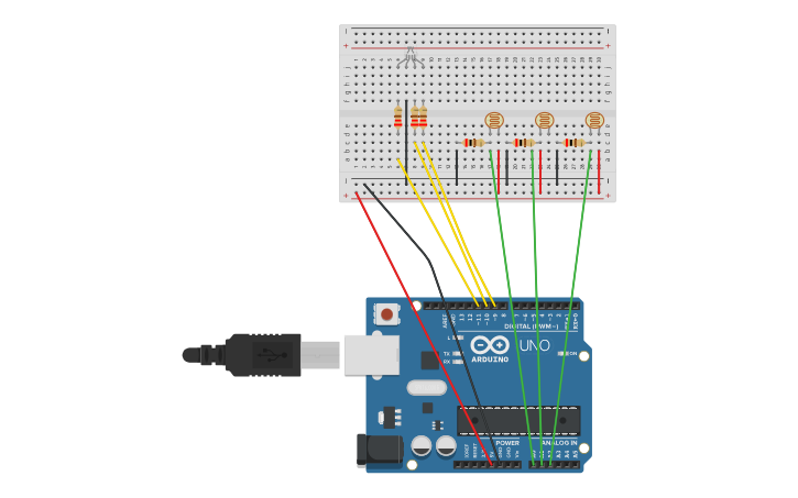Circuit design light sensor - Tinkercad