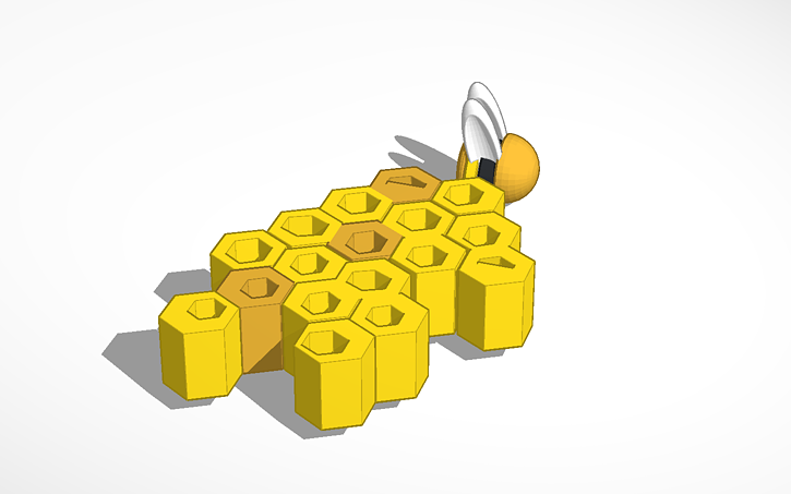 3D design sarah azalea honey bee | Tinkercad