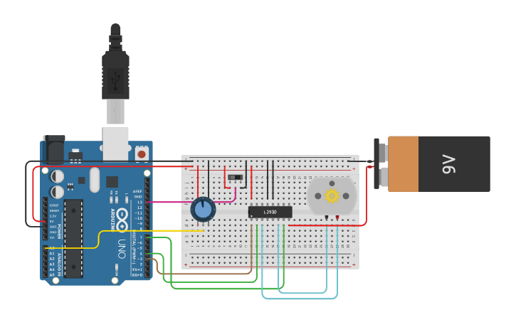 Circuit design Kontrol Motor DC dengan Arduino_IK2B_Irmatul Azizah ...