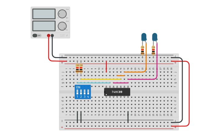 Circuit Design Flip Flop Tinkercad