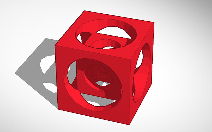 3D design box in a box in a box - Tinkercad