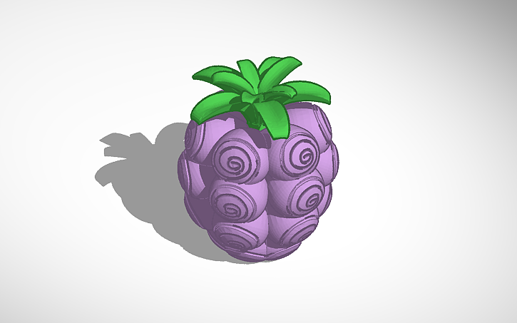 3D design Bara Bara no Mi - Tinkercad