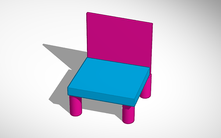 3D design Chair - Tinkercad