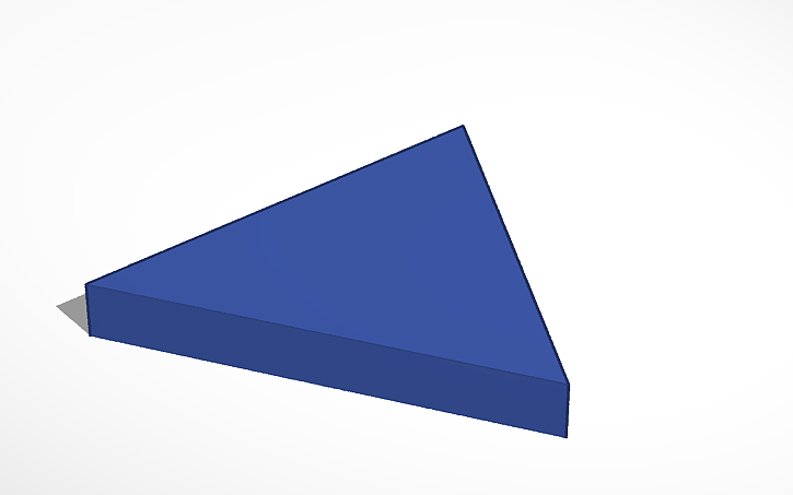 3D design Equilateral triangle - Tinkercad