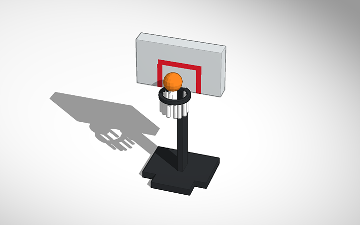3D design basketball hoop - Tinkercad