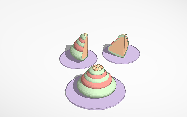 3D design Cake - Tinkercad
