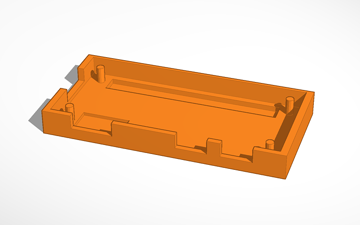 3D design Raspberry Pi Zero Bottom - Tinkercad