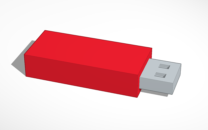 3D design USB - Tinkercad