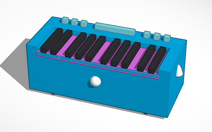 3D design PIANO | Tinkercad