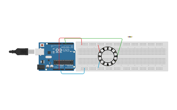Circuit Design Neopixel Ring 16 Tinkercad 