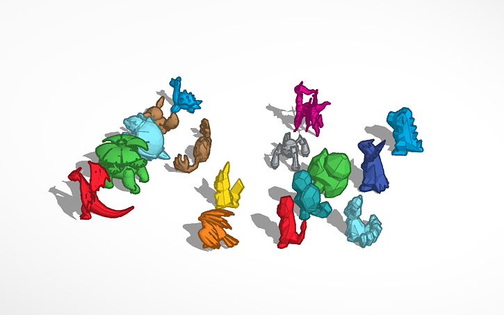 3D design Pokemon - Tinkercad