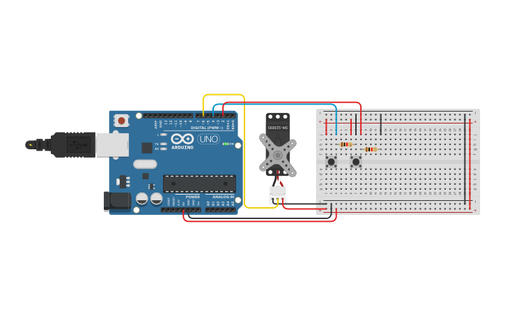 Circuit design 2gombos_servo | Tinkercad