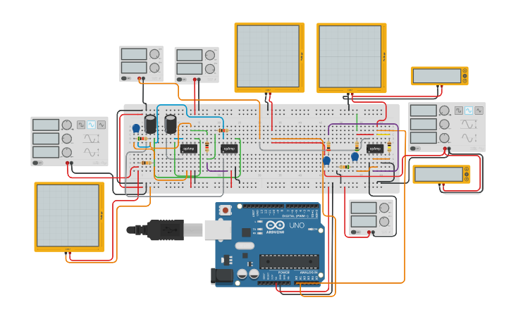 Circuit design Three-Phase Voltage Stabilizer - Tinkercad