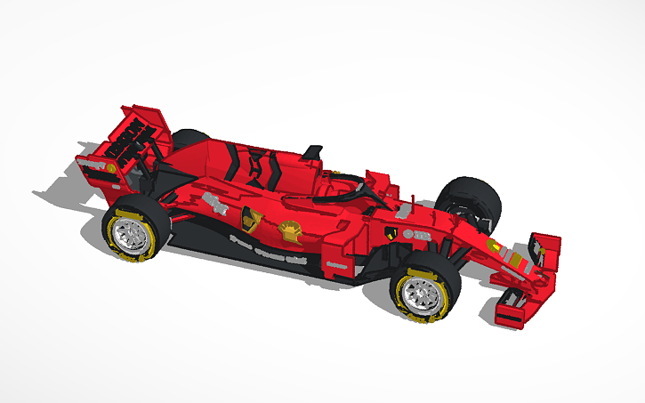 3D design SF90 F1 final - Tinkercad