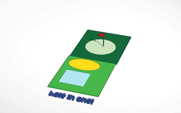 3D design golf course challenge entry - Tinkercad