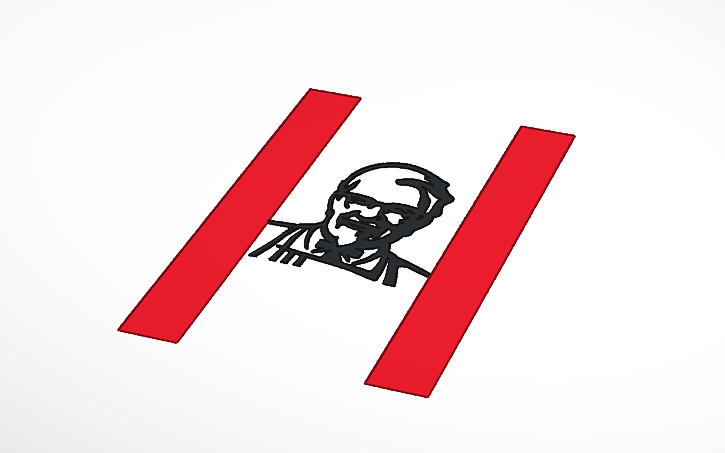 3D design KFC - Tinkercad