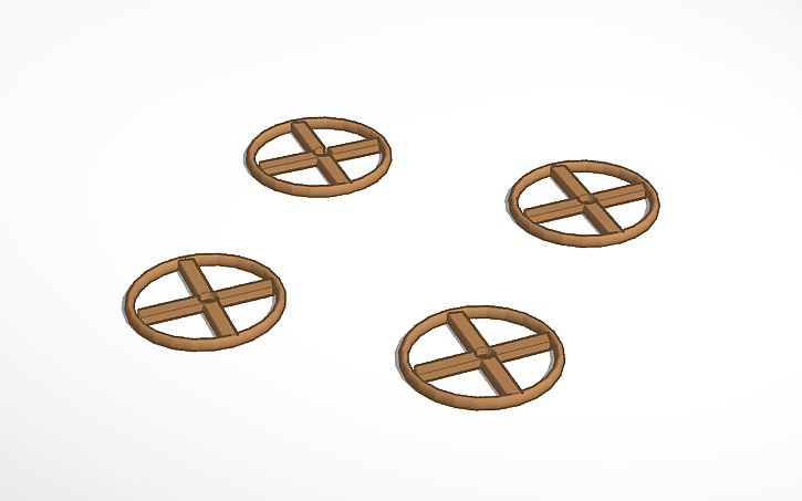 3D design wheels - Tinkercad
