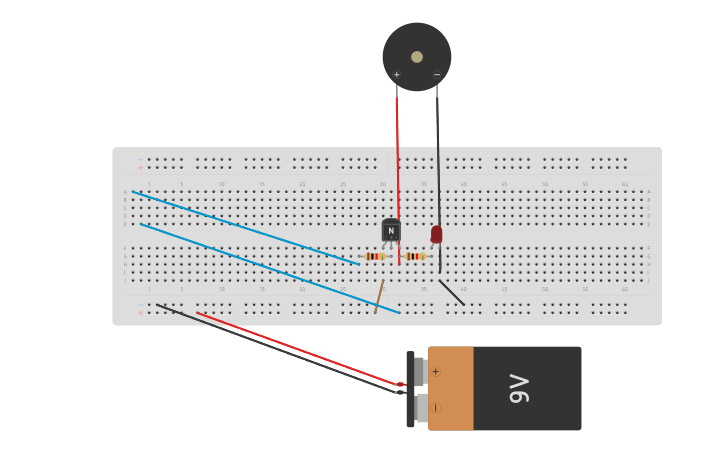 Circuit Design Rain Detector Tinkercad