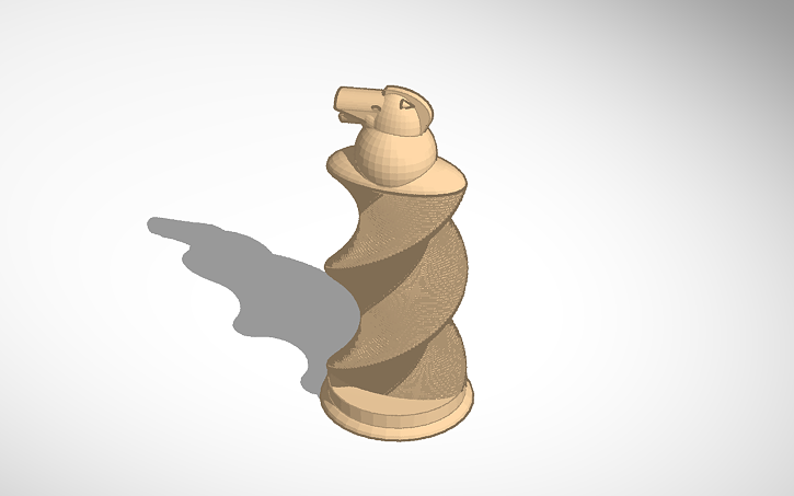 3D design Copy of #chess Modern Knight - Tinkercad
