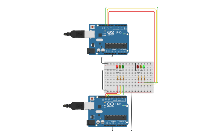 Circuit design Semaforo-atividade Rafael | Tinkercad
