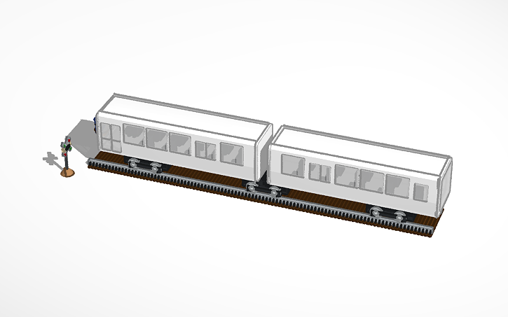 3D design MUNI Metro Train (Breda LRV HTK5) WIP | Tinkercad