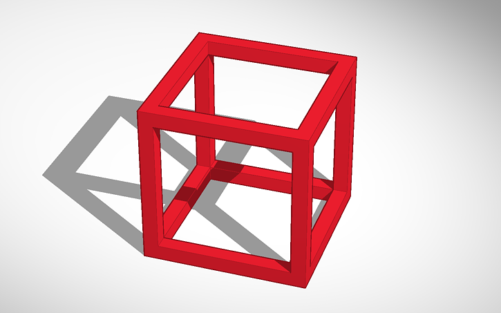3D design 3D Square Outline - Tinkercad