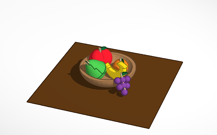3D design Fruits - Tinkercad