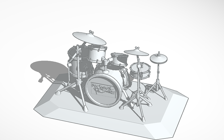 3D design Drum Set - Tinkercad