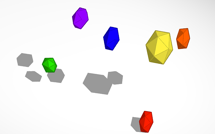 3D design Infinity stones | Tinkercad