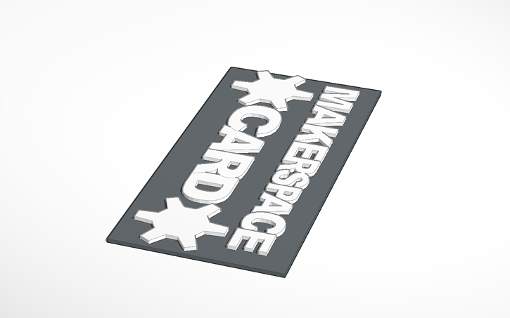 3D design Card - Tinkercad