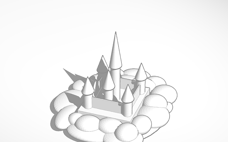 3D design Tiny Castle On Clouds | Tinkercad