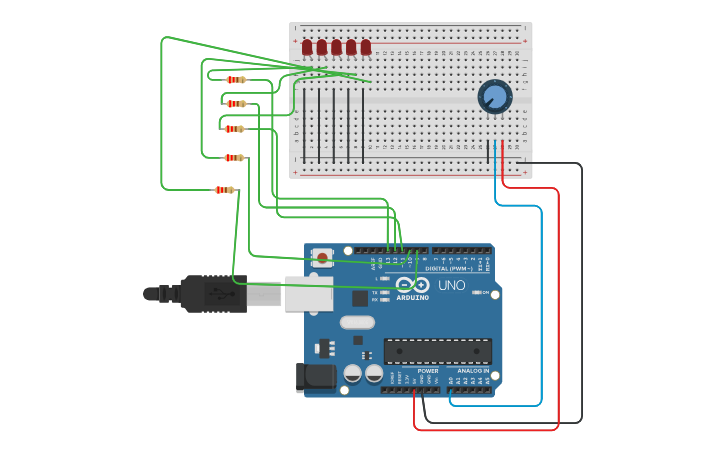 Circuit Design Volume Bar Tinkercad
