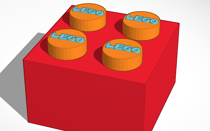 3D design Lego brick | Tinkercad