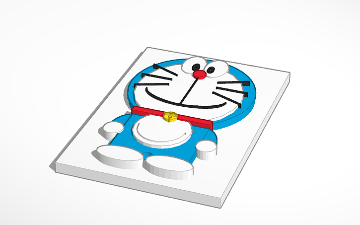 3D design Doraemon - Tinkercad