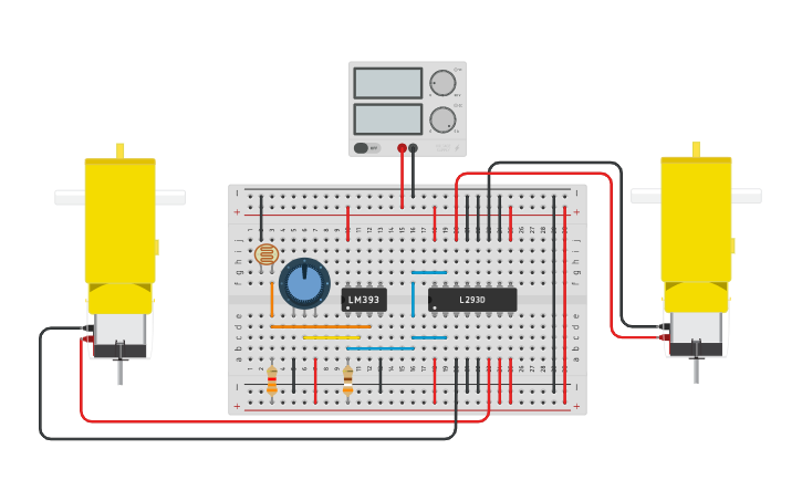 Circuit design Cova Stefano - Line Tracking | Tinkercad