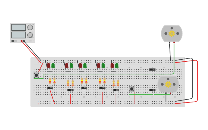 Circuit design Smart Car Park Circuit - Tinkercad