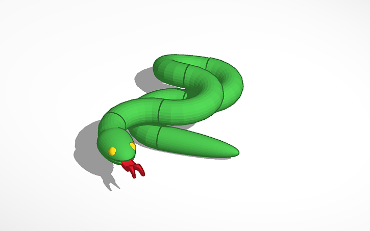 3D design Snake - Tinkercad