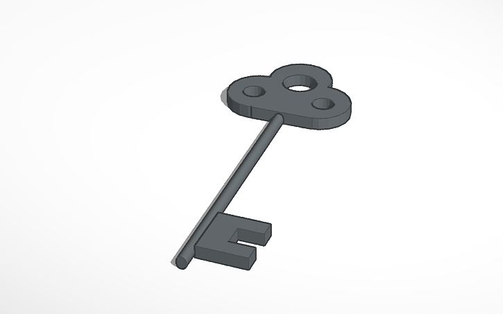 3D design Skeleton Key | Tinkercad