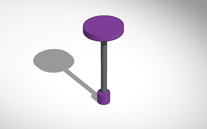 3D design T-Stool - Tinkercad