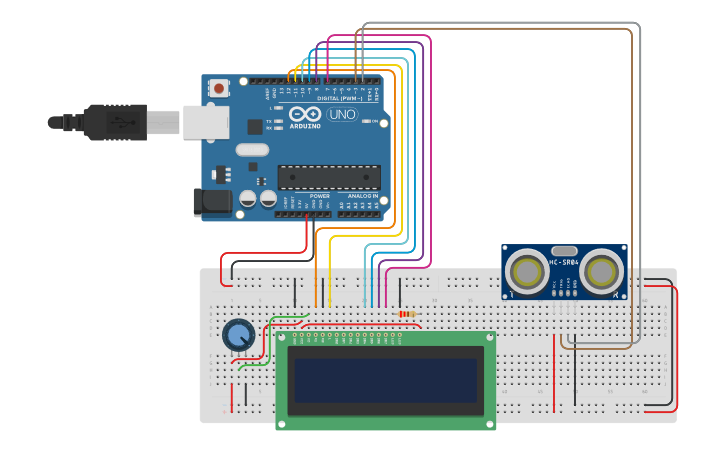 Circuit design Pantalla LCD con arduino/ETRR | Tinkercad Circuit design Pantalla LCD con arduino/ETRR | Tinkercad