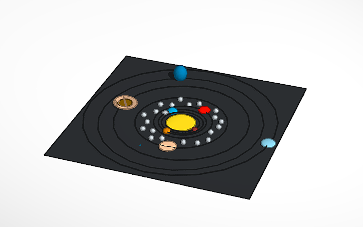 3D design Solar System - Tinkercad