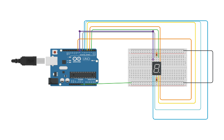 Circuit design 4N_Piamonte_Marco_Arduino_7Seg | Tinkercad