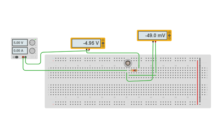 Circuit design photodiode - Tinkercad