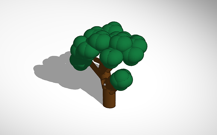 3D design CAD 3D Tree - Tinkercad