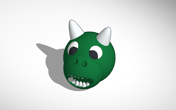 3D design Dinosaur's Head - Tinkercad