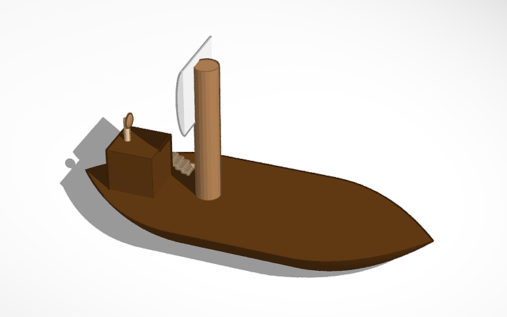 3D design PIRATE SHIP | Tinkercad