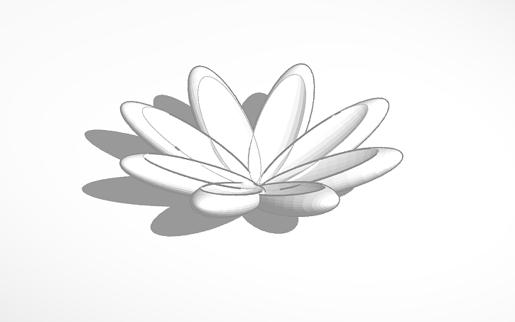 3D design Lotus Flower | Tinkercad