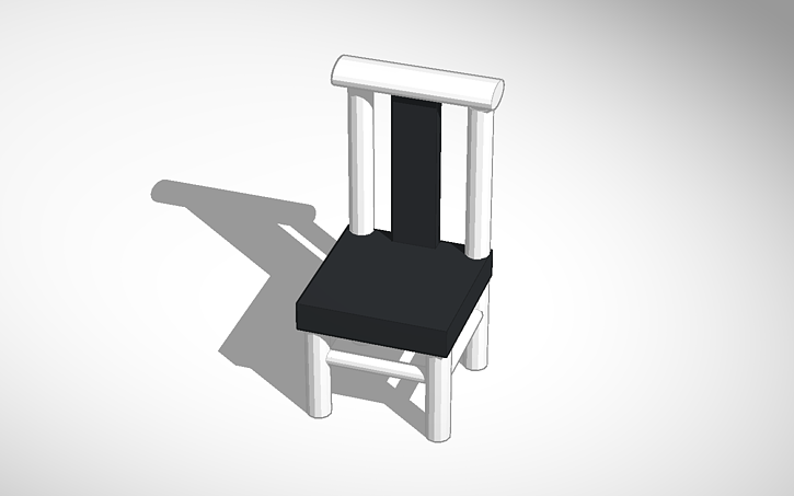 3D design chair - Tinkercad