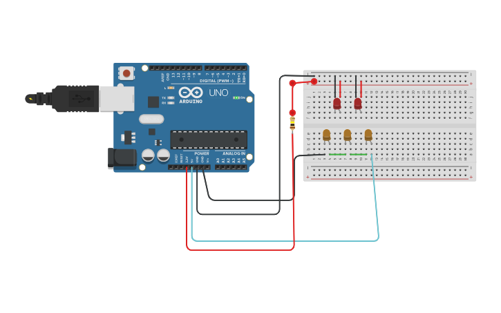 Circuit design Circuito mixto (sin componente elctrico) - Tinkercad